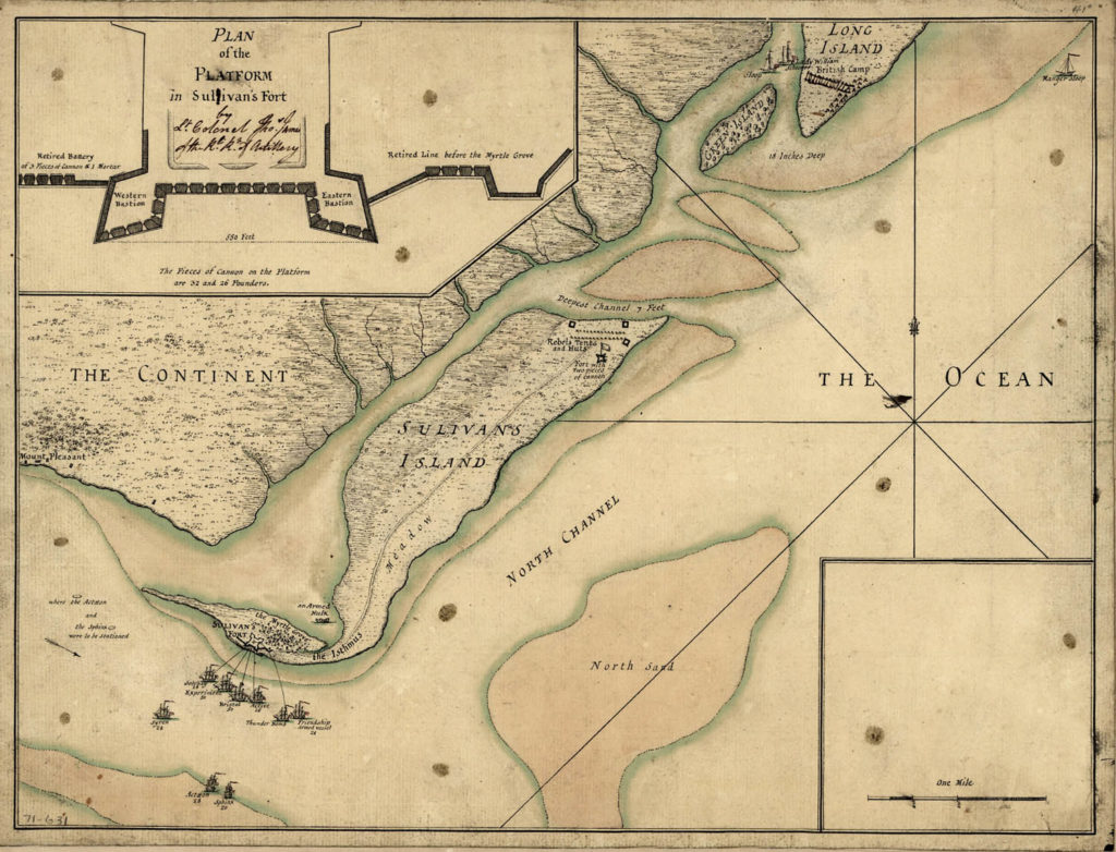 Battle of Sullivans Island and Breach Inlet – June 21-29, 1776 ...